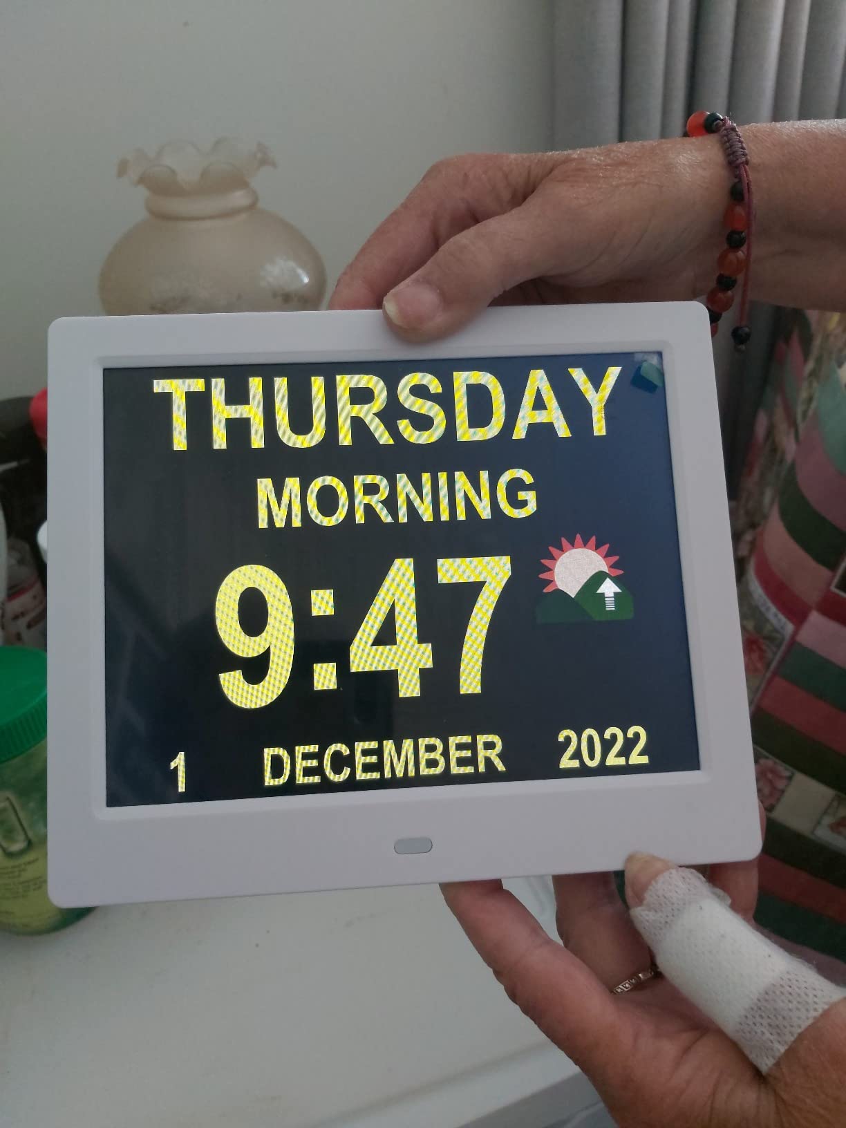 2023 Upgraded 19 Alarms Electronic Calendar Clock Day Date Clock, Non ...