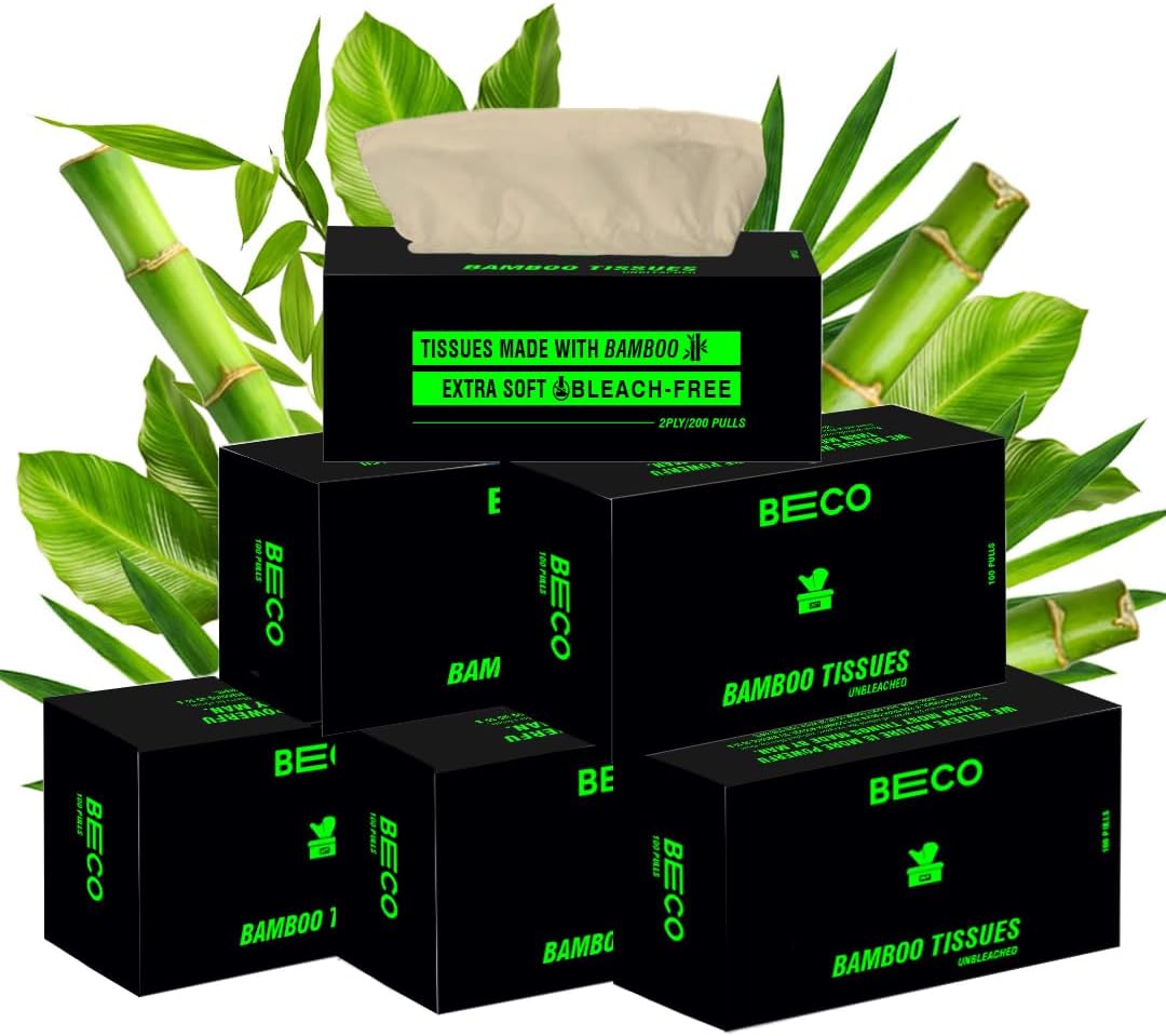 Buy Beco Bamboo Super Soft 2-Ply Tissue Box 200 Pulls Each, 100% ...