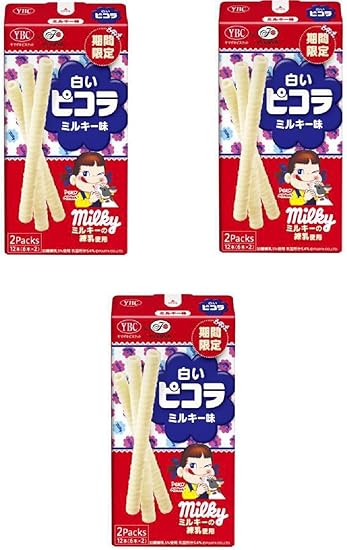 Amazon.co.jp: コンビニー限定 2022年12月 ヤマザキビスケット YBC x 不二家 FUJIYA 白いピコラ ミルキー味 ペコちゃん PEKO milky ミルキーの練乳使用 ...