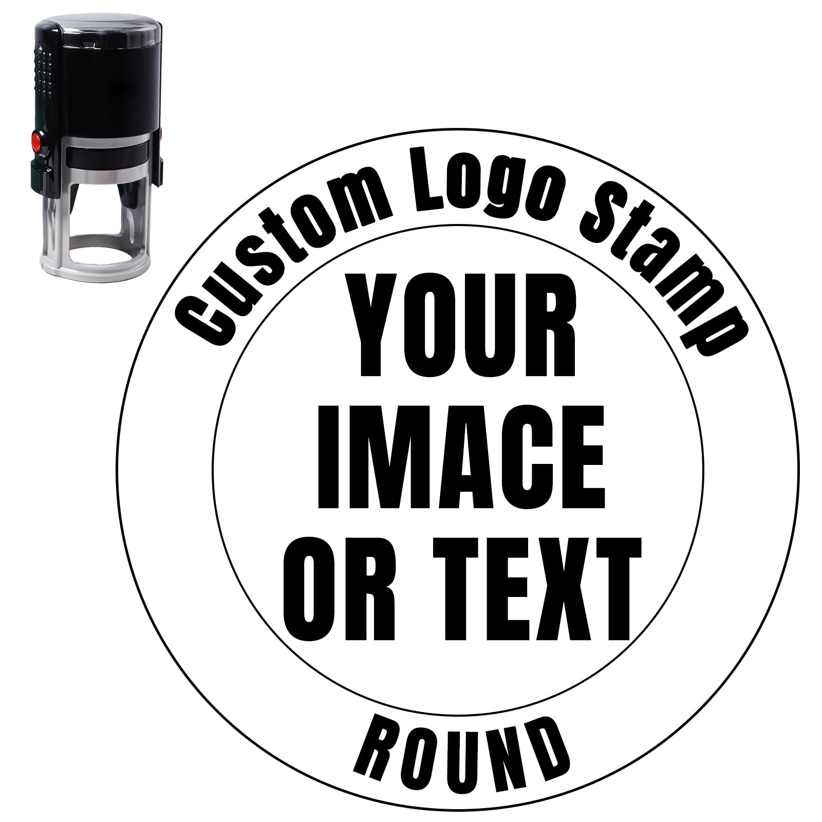 Amazon.com: HJX Custom Logo Stamp - Personalized Image Stamps Self ...