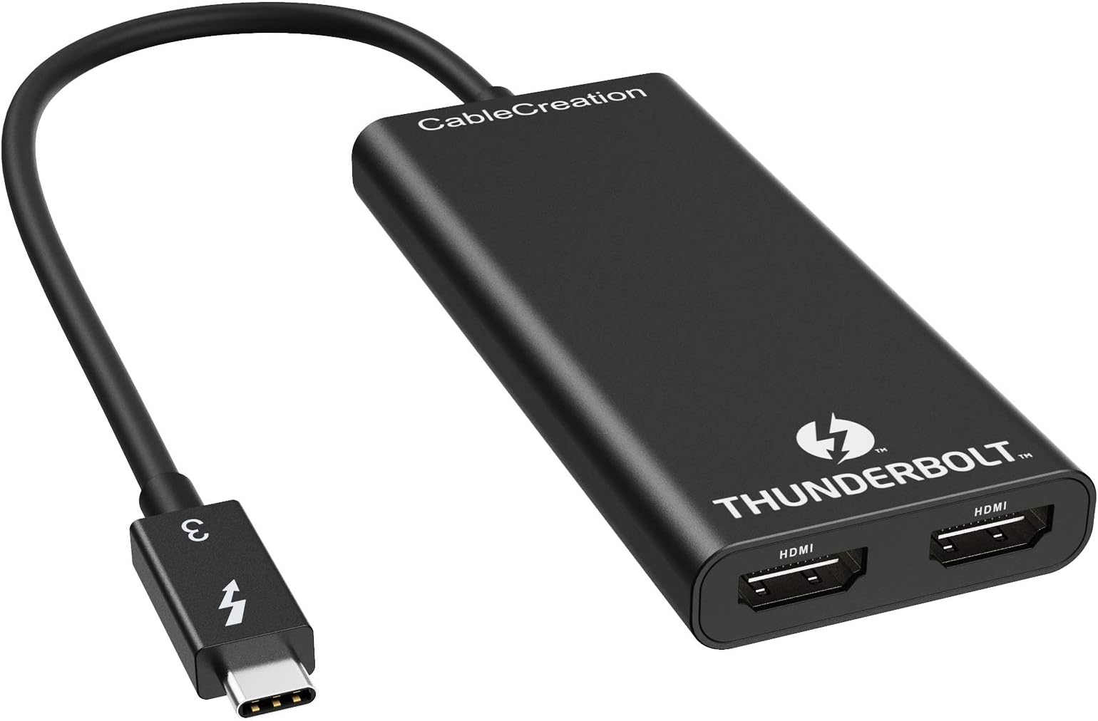 CableCreation Thunderbolt 3 to Dual HDMI Display Adapter, Thunderbolt 3 ...
