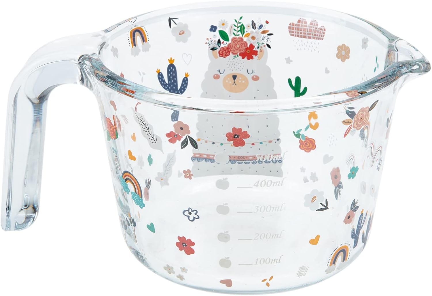 Amazon | NUOLUX 計量カップ ショットグラス 500ml 目盛り メジャーカップ 計量 耐熱ガラス ドリンクカップ 朝食カップ 牛乳 お茶測定カップベーキングカップ シープ ...