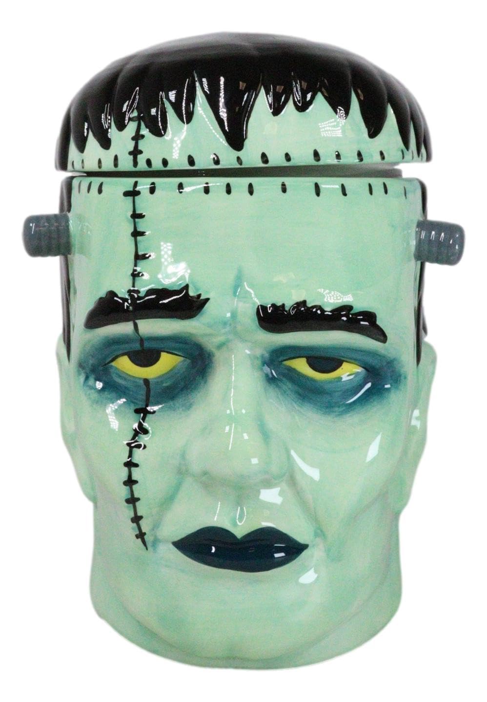 Amazon.com: Ebros Gift Ceramic Ghastly Victor Frankenstein Skull Cookie ...