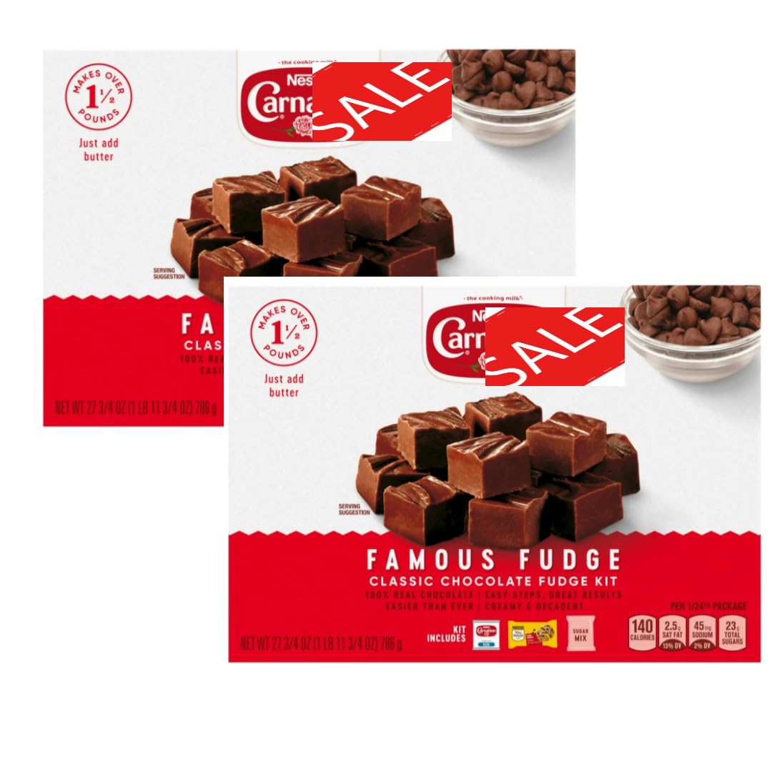 Amazon.com : Famous Fudge Classic Chocolate Fudge Kit, 27.75 oz Box, 2 ...