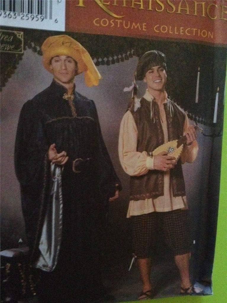Amazon.com: Simplicity Costume Pattern 5925 Rennaissance Men or Teen ...