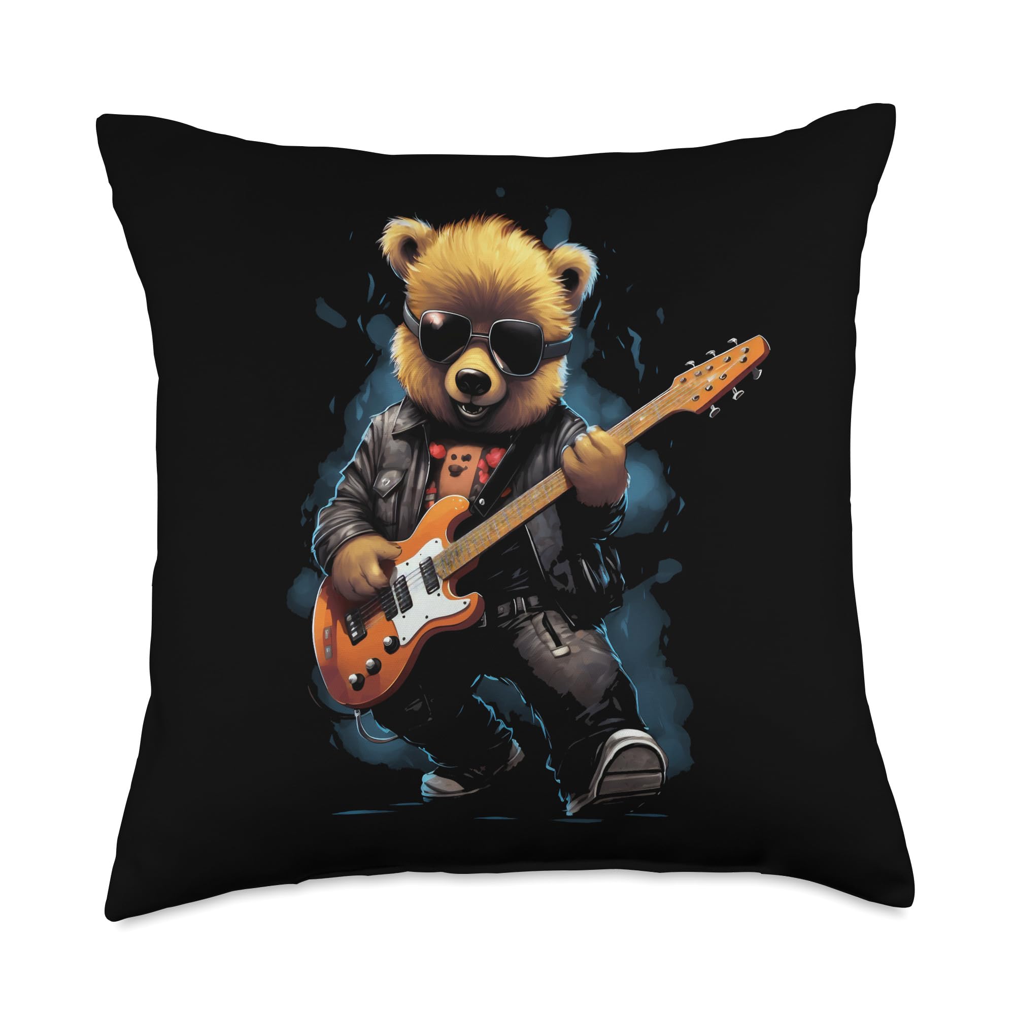 Bass Guitar Playing Bear