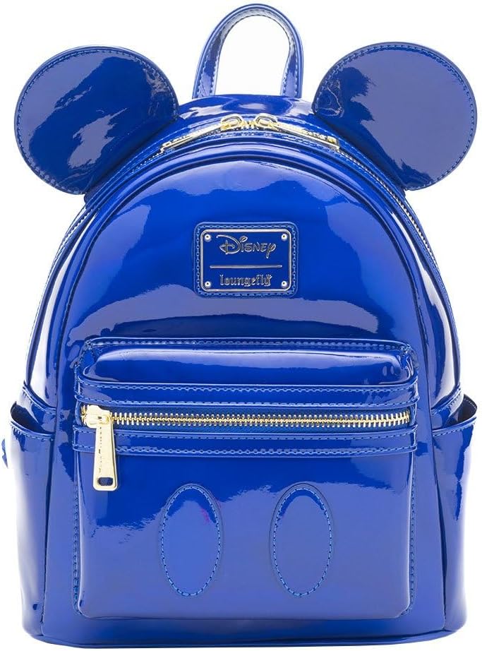 Amazon.com | Loungefly Disney Mickey Mini Backpack, Blue Oil Slick ...