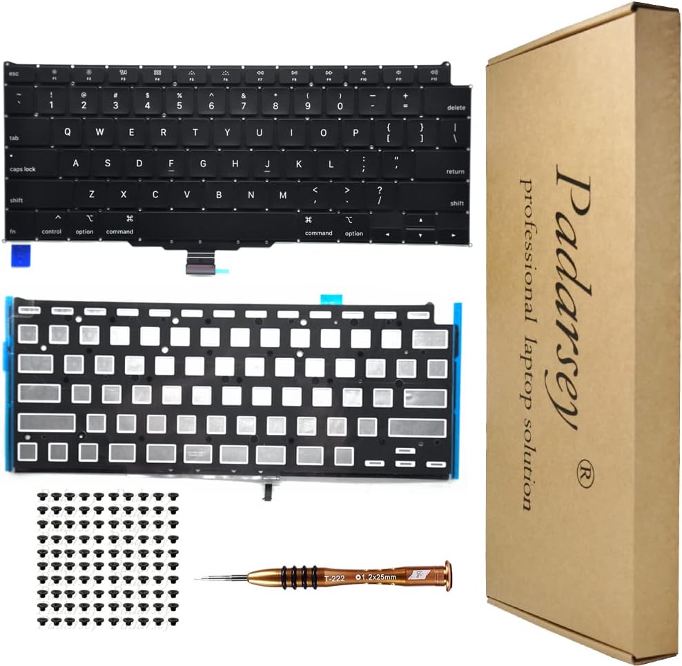 Amazon.com: US Keyboard with Flex Cable + Screw Kit Replacement for ...