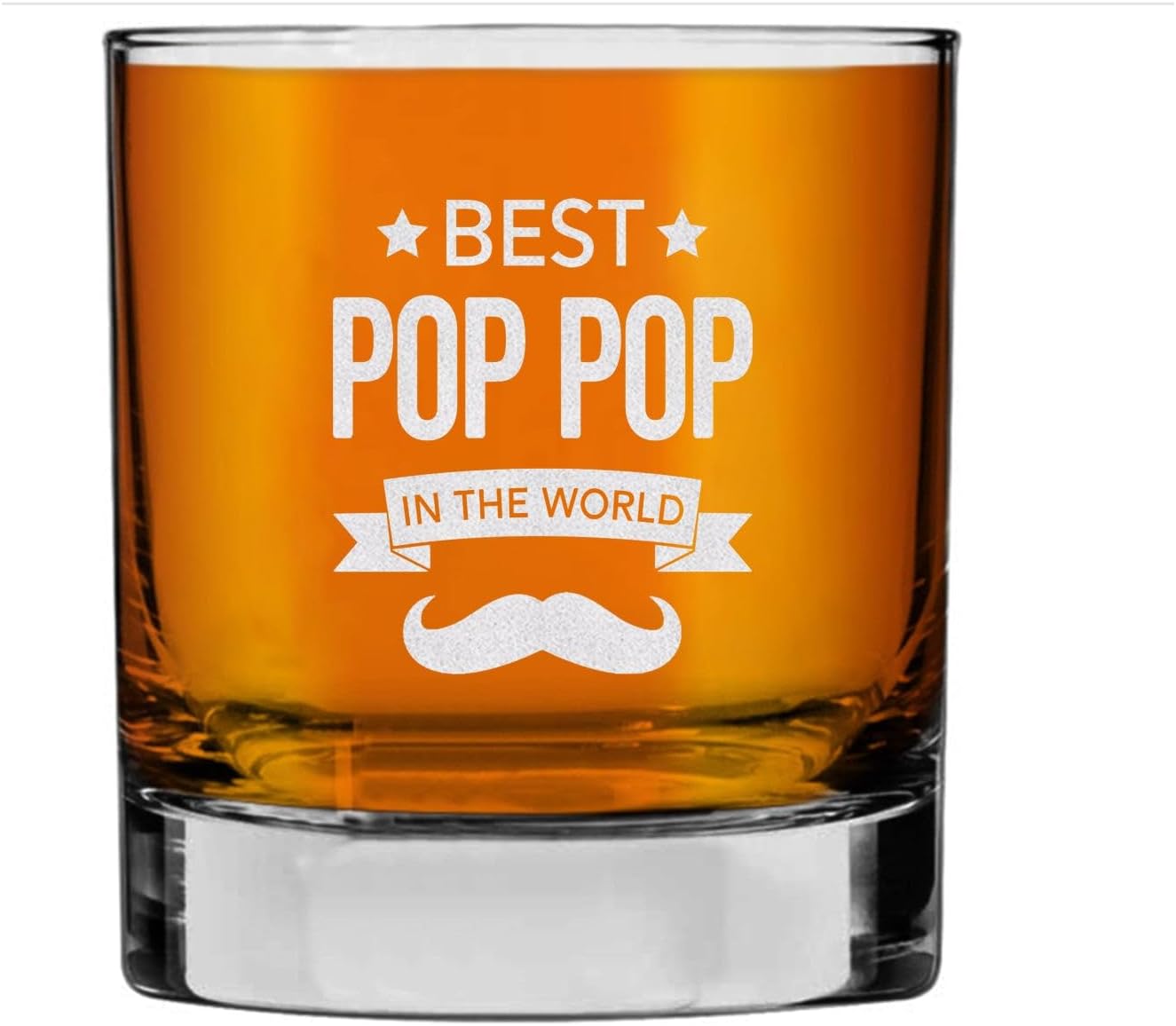 Amazon.com | Best Pop Pop In The World Whisky Glass - Glasses Gifts For ...