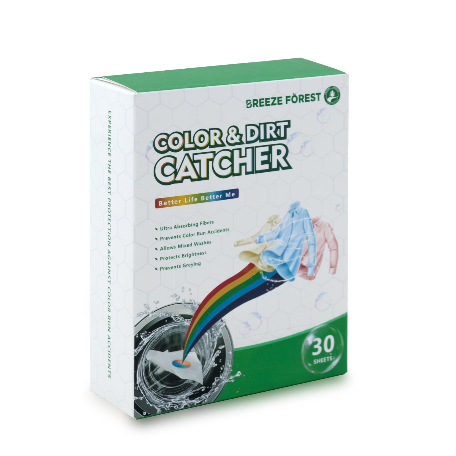 Amazon.com: Breeze Forest Color Sheets for Laundry, 120 pieces of ...