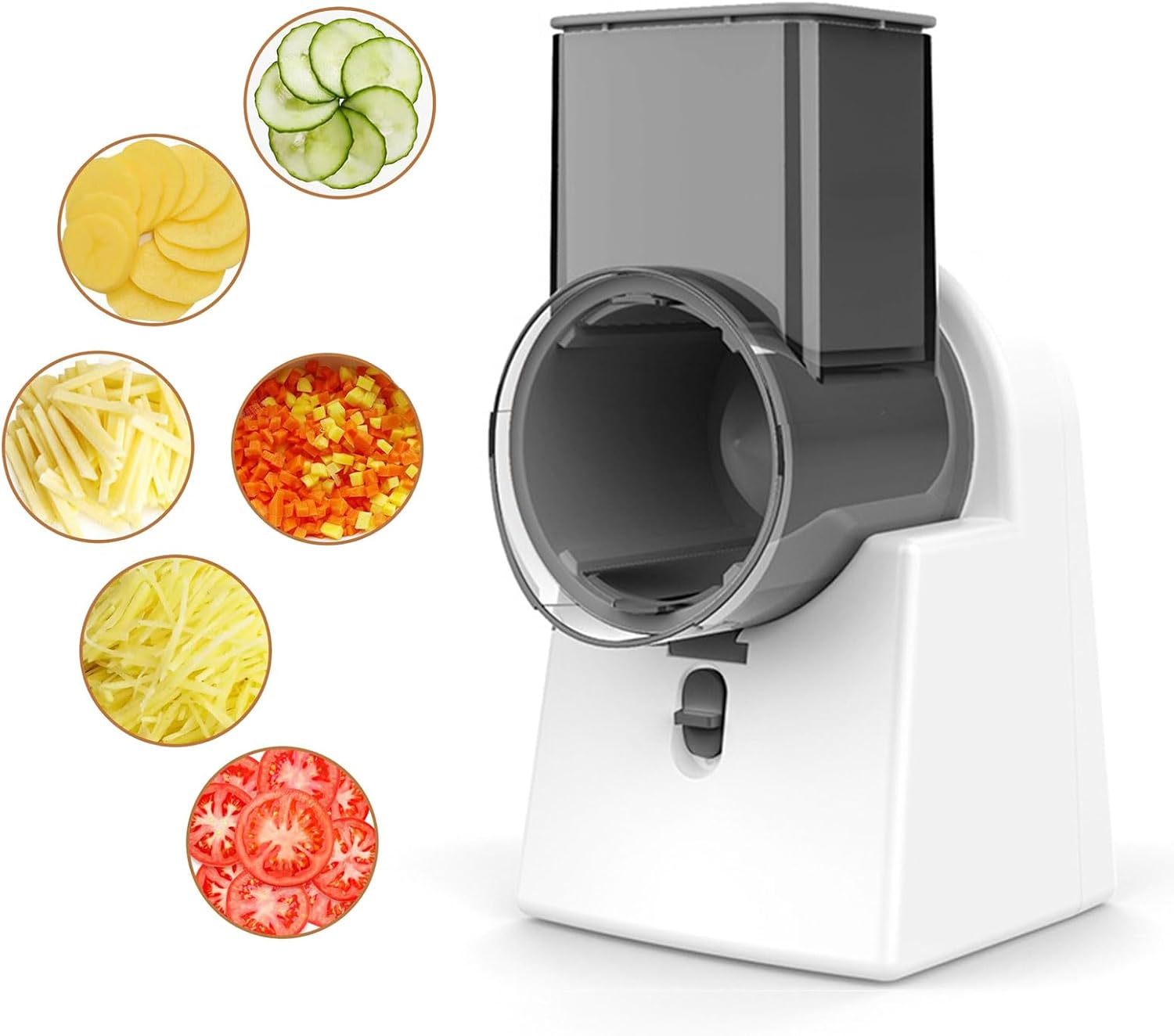Amazon.com: ZoikoM Electric Vegetable Chopper with 4 Interchangeable ...