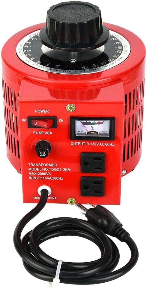 Amazon.com: TDGC2-2KM AC Voltage Regulator AC Voltage Transformer Output 0~130V 20A Single Phase ...