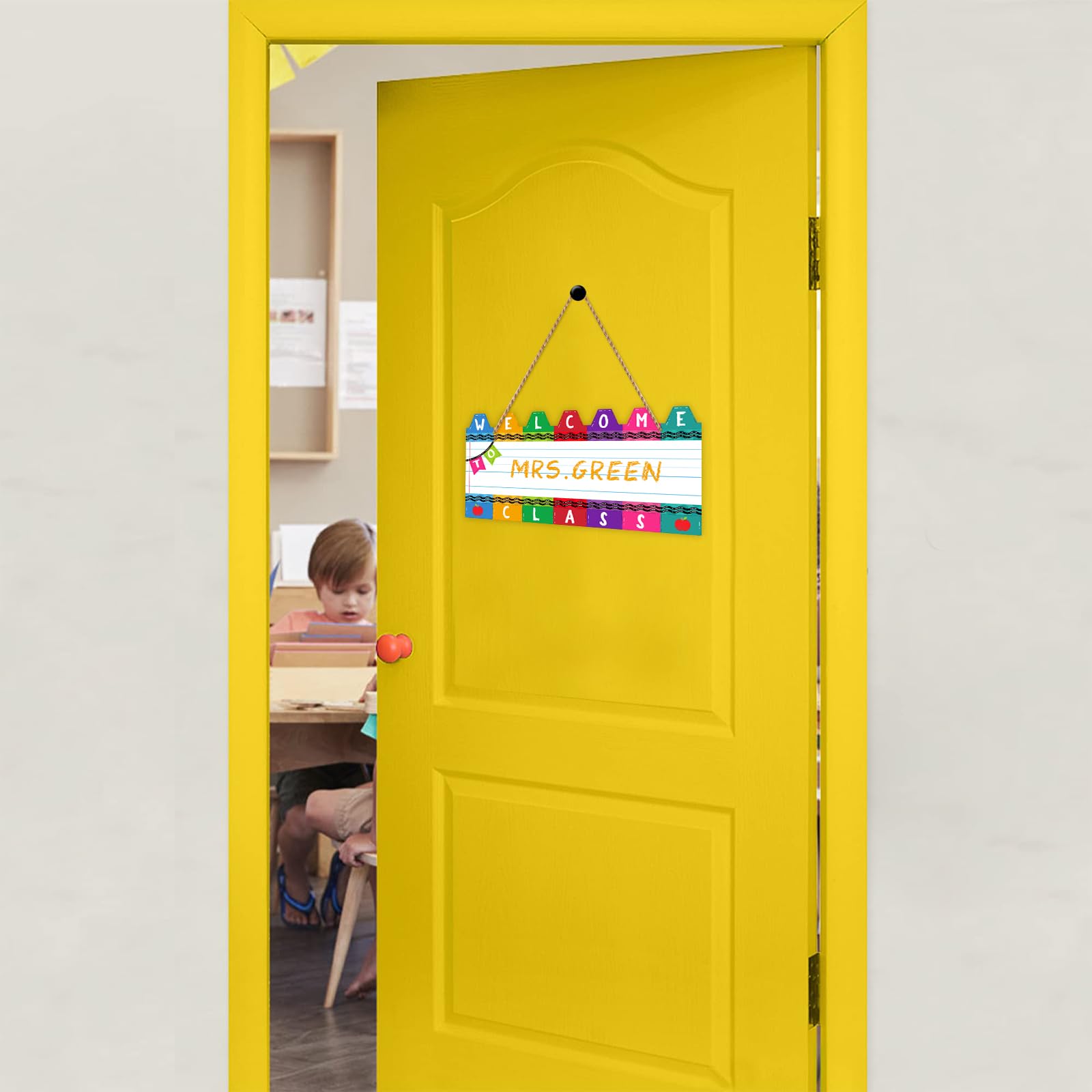 Snapklik.com : Welcome Sign For Classroom Door Decorations Teacher Name ...