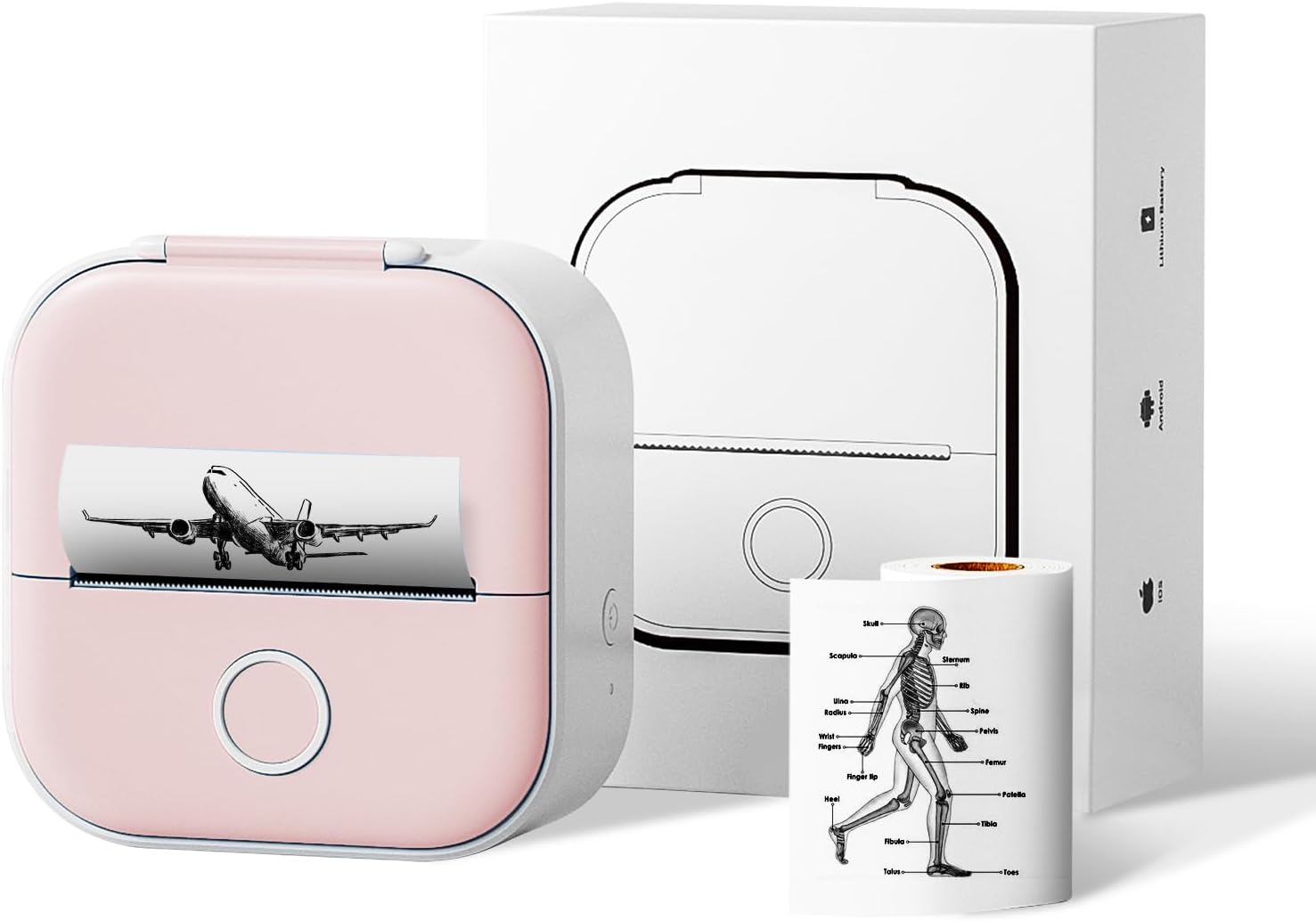 Amazon.com: Ponek Mini Sticker Printer, T02 Mini Printer Sticker Maker ...