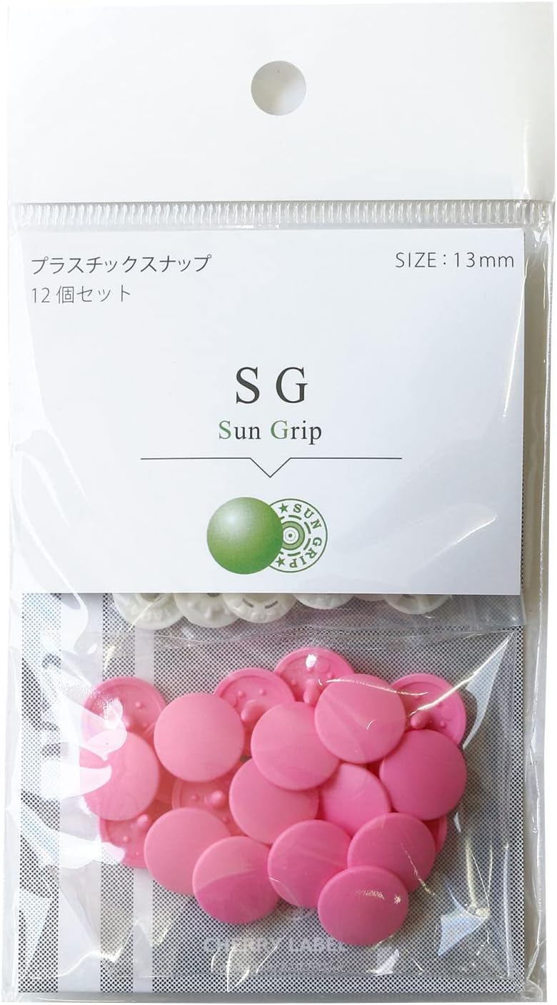 Amazon.co.jp: 日本紐釦貿易(Nippon Chuko) SUN GRIP サングリップ プラスチックスナップ 13mm 12組入 ...