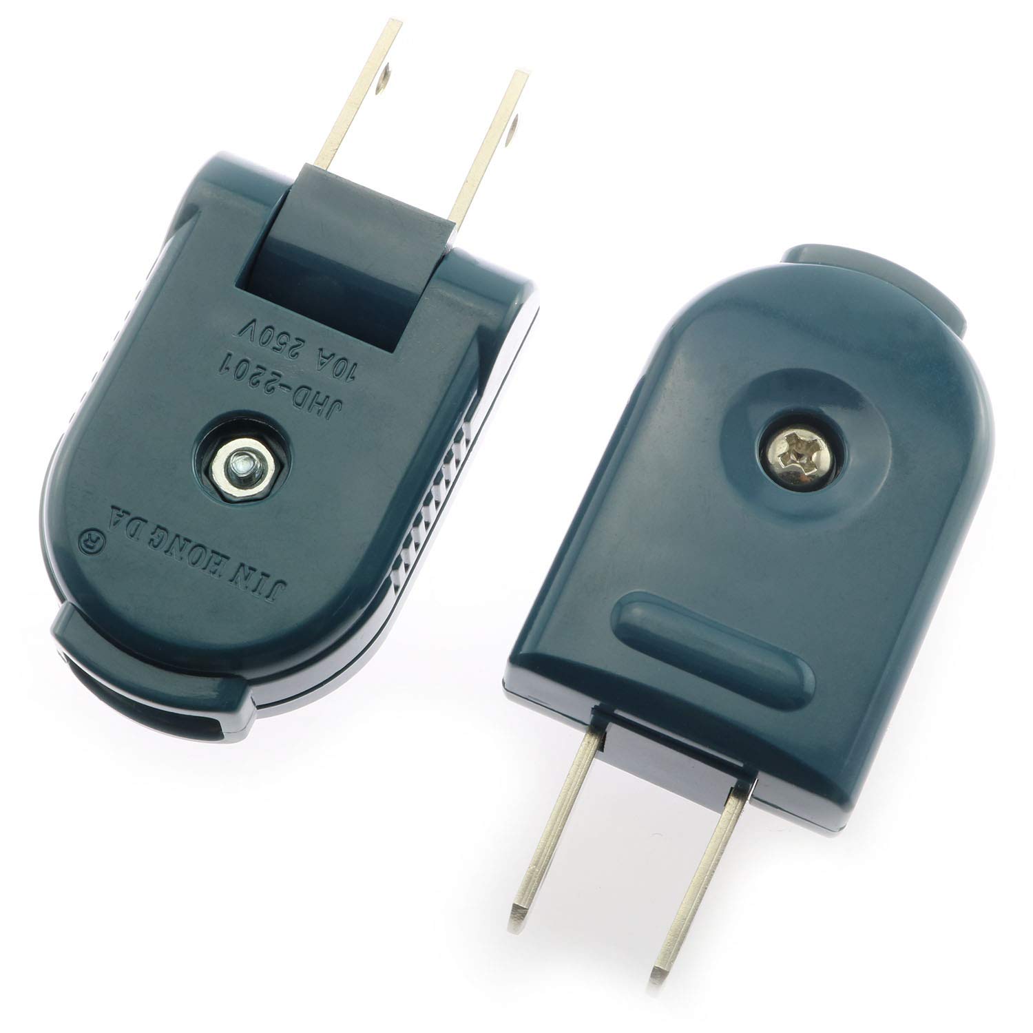 PSCCO 2pcs Male Power Plug Connector 90 Degree Right Angle Rotatable ...