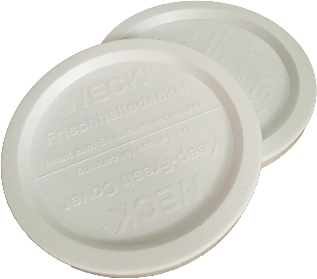 Amazon.com: Weck Jar Keep-Fresh Plastic Lids, 2-pack (Large) Fits 740 ...
