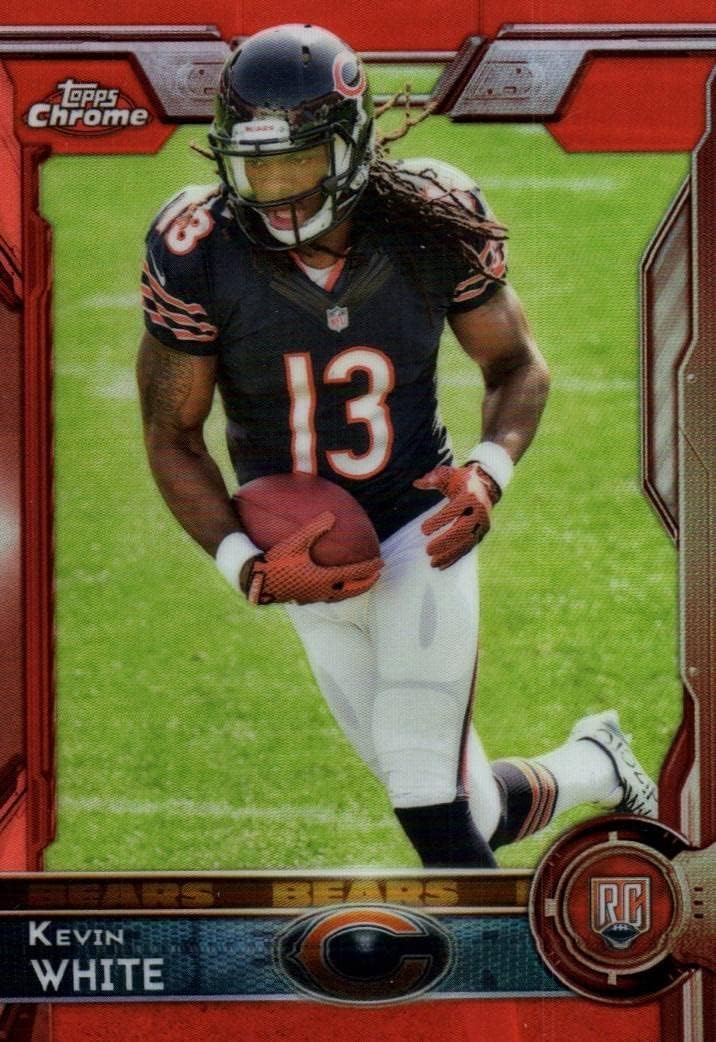 Amazon.com: Kevin White Rookie Card Orange Chrome Collectible Football ...