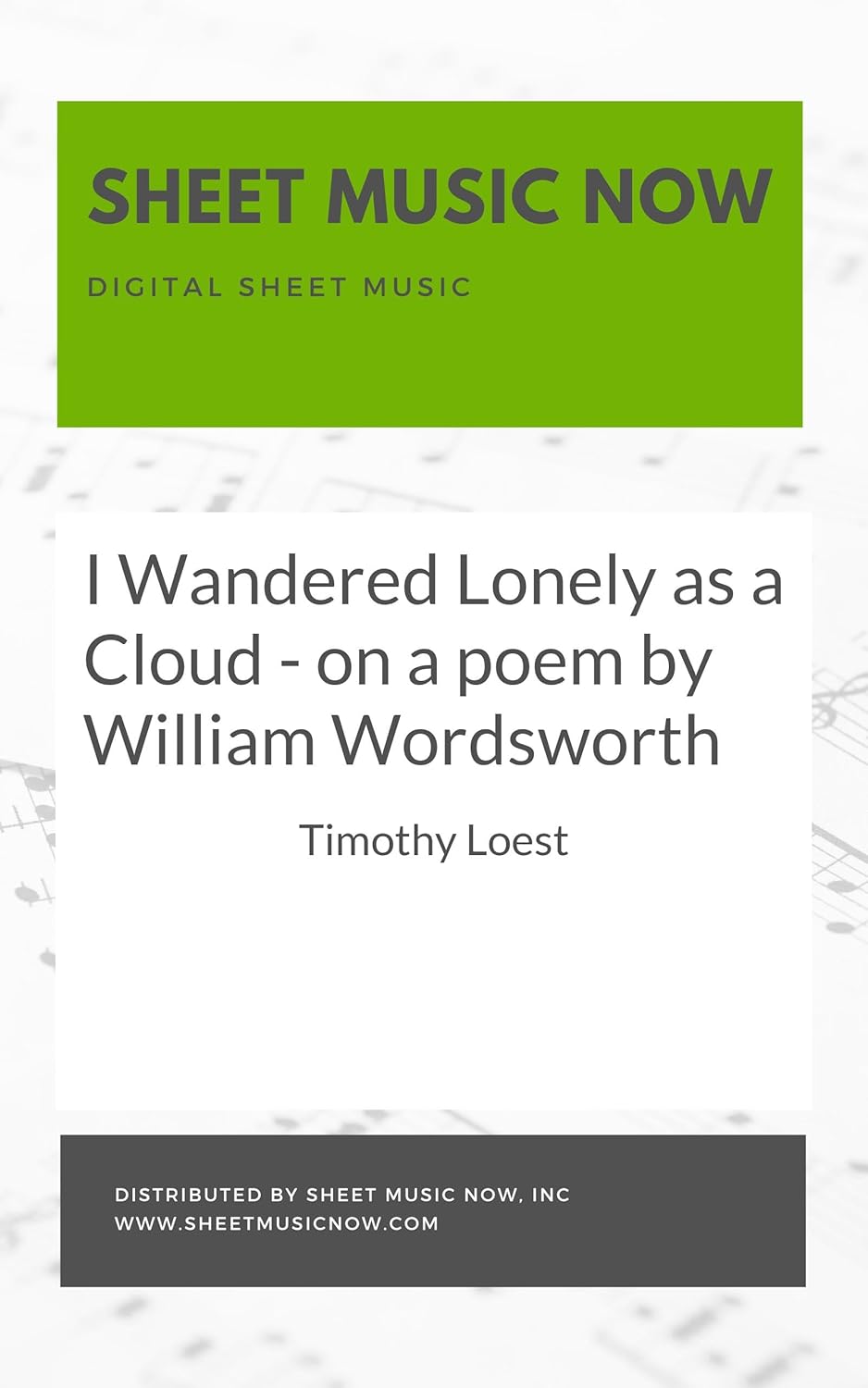 I Wandered Lonely as a Cloud - on a poem by William Wordsworth (English ...
