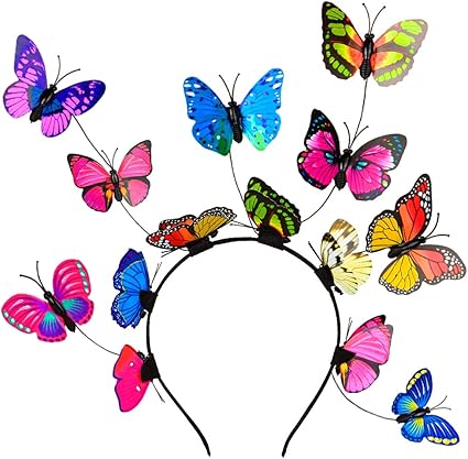 Butterfly Fascinator Hat Monarch Derby Headband Festival Crown ...