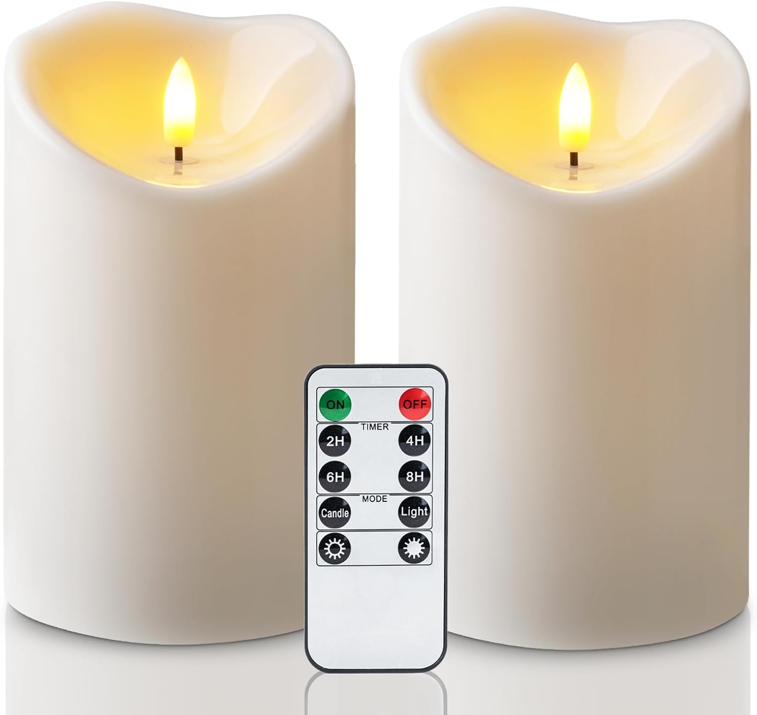 Amazon.com: Amagic 4” x 6” Waterproof Outdoor Flameless Candles with ...