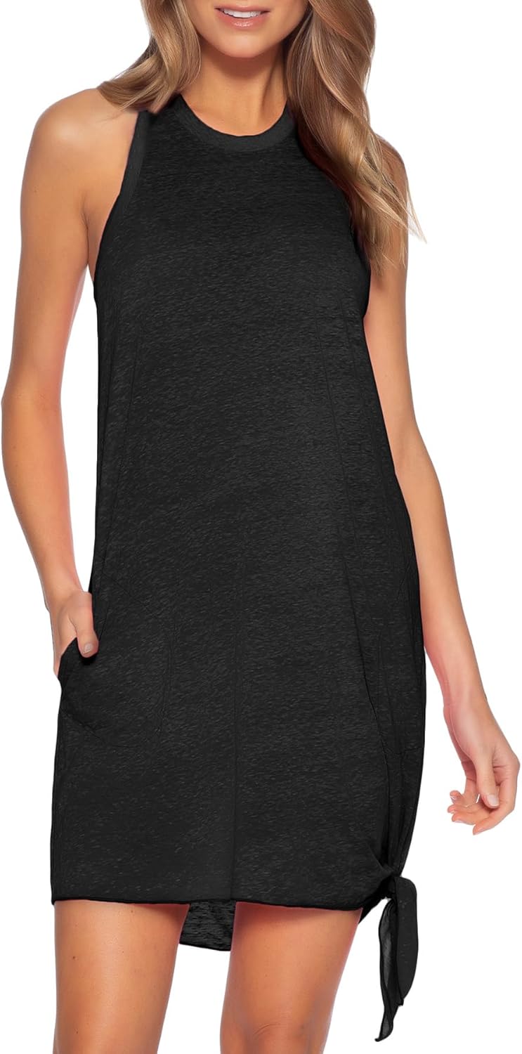BECCA Date Dress, High Neck, Beach Cover Ups for Women at Amazon Women ...