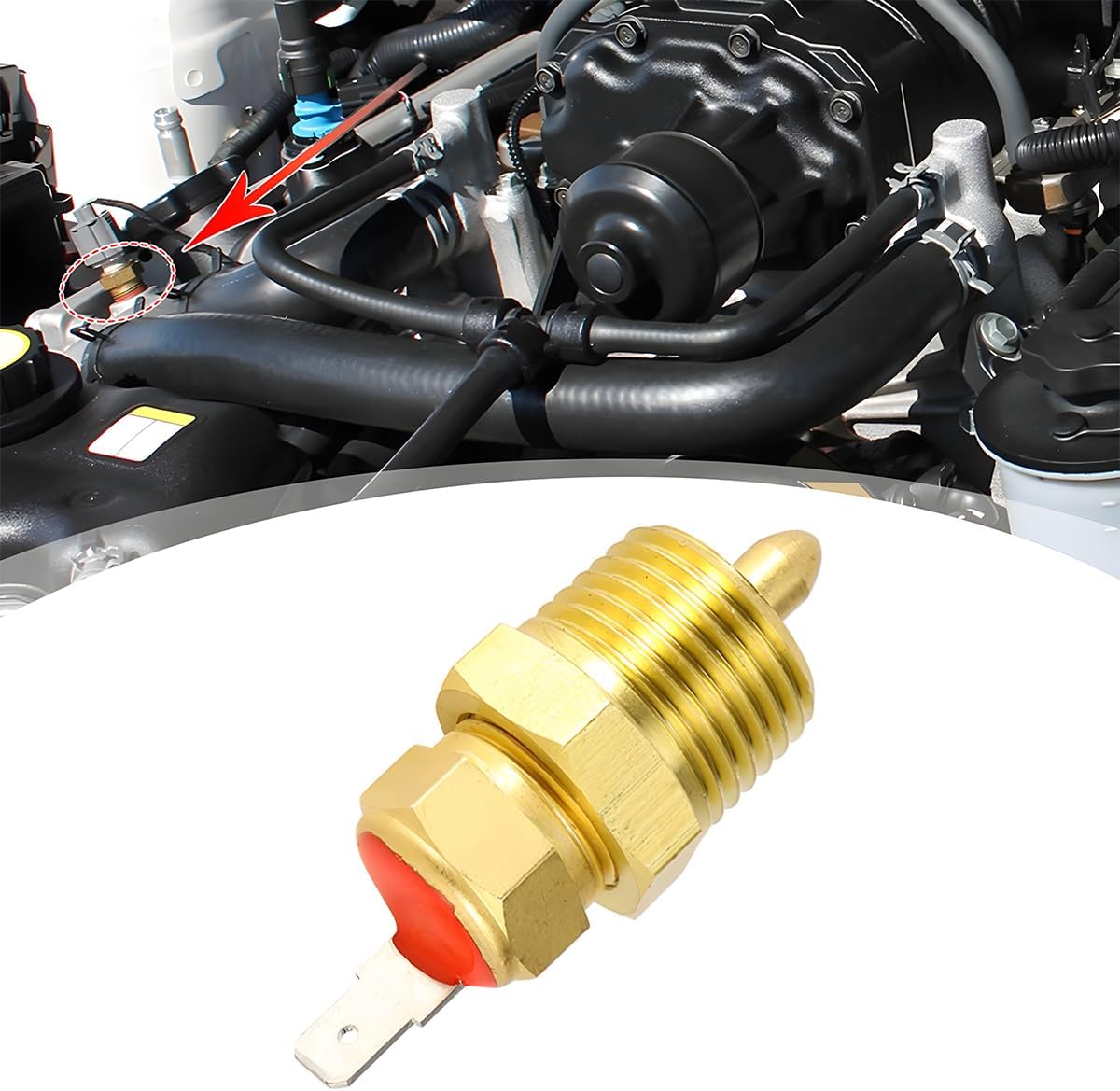 Amazon.com: BESULEN Car Fan Temperature Switch, 200 to 185 Degrees ...