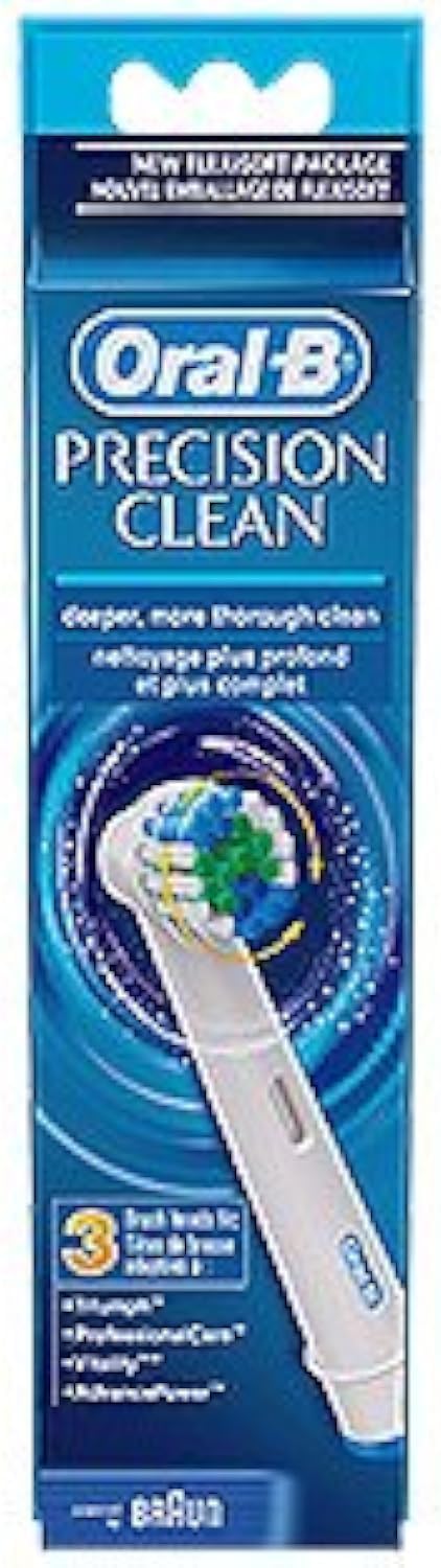 Amazon.com : Oral-B Toothbrush Heads Rechargeable Card Of 3 : Electric ...
