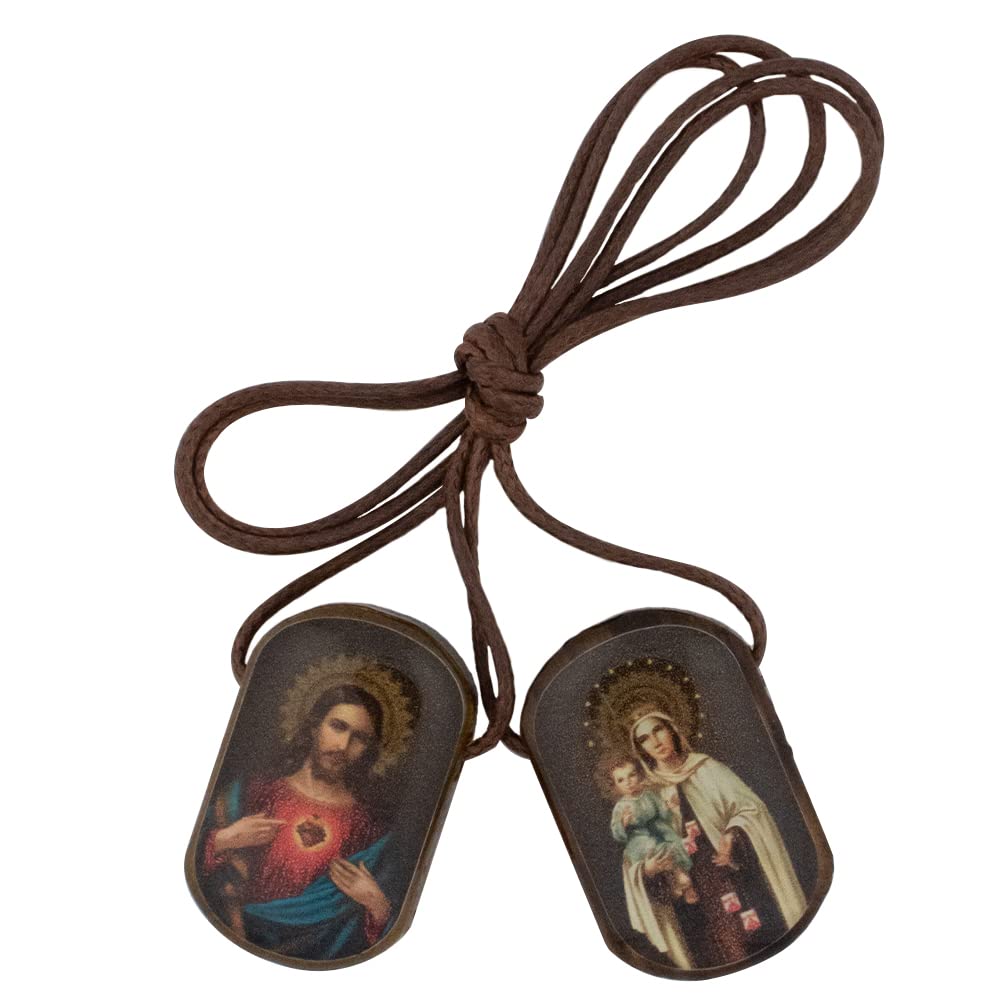 Amazon.com: Large Intercession Scapular with Wooden Tags | Beautiful ...