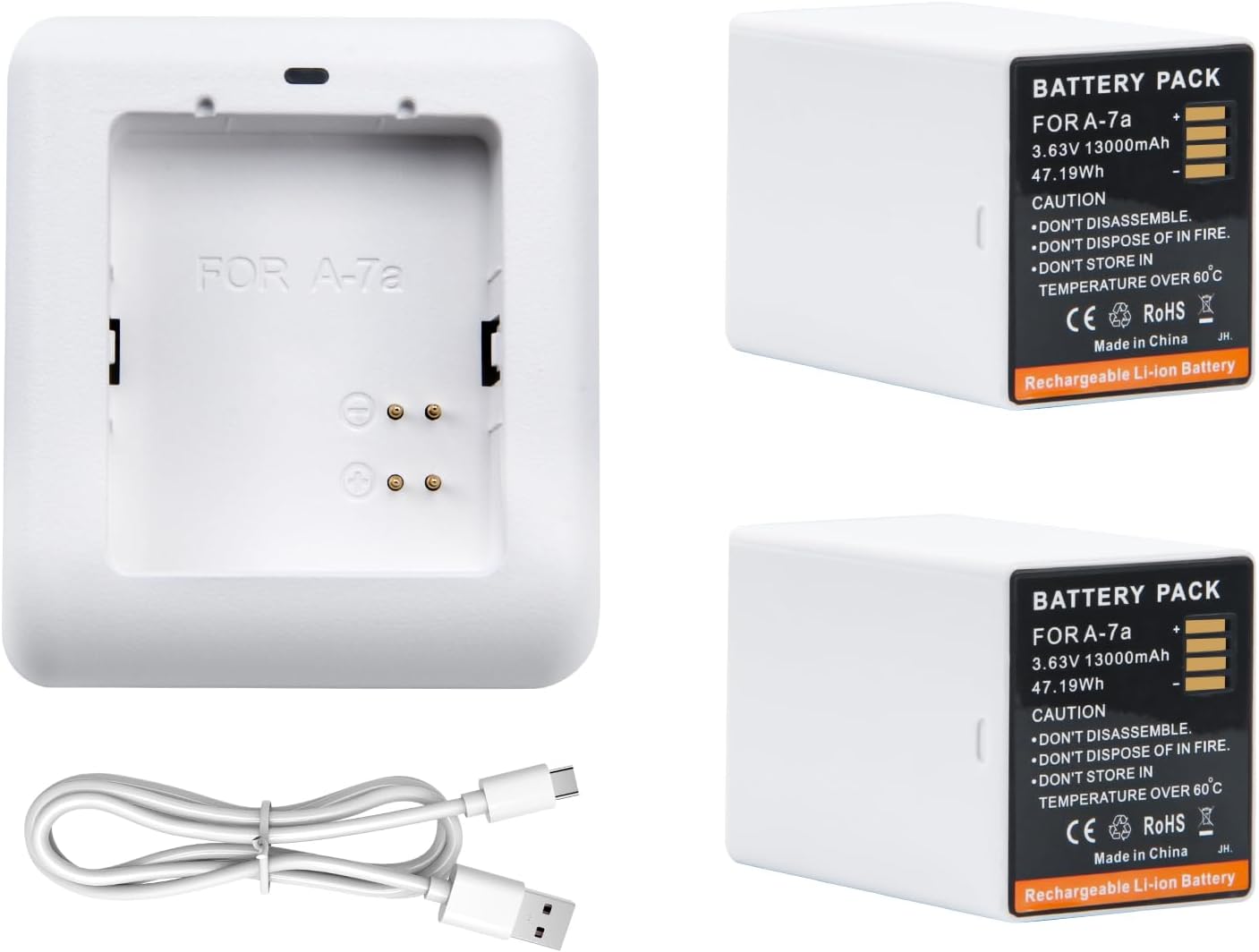 Amazon.com: 2-Pack XL Extended Batteries Compatible with Arlo Pro 4 XL ...