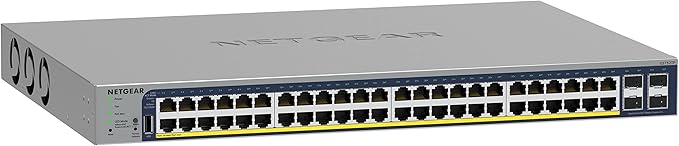 Amazon.com: NETGEAR 52-Port PoE Gigabit Ethernet Smart Switch (GS752TP ...