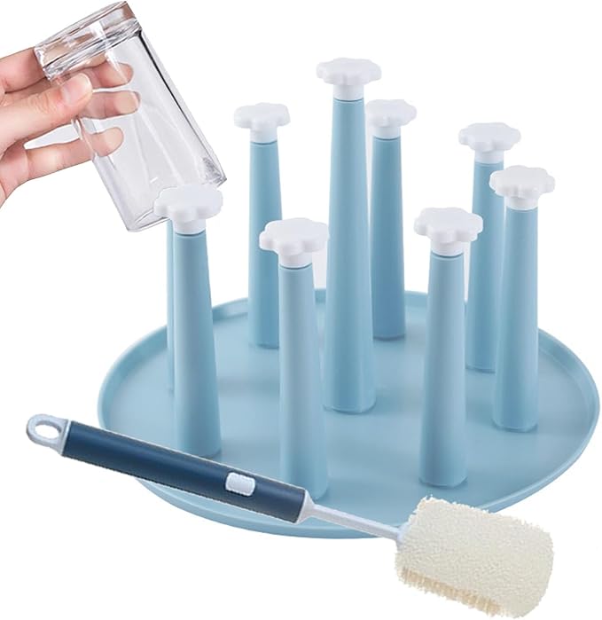 Amazon.com: Drying Rack Bottle Rack Cup Drying Rack, Water Bottle Dryer ...