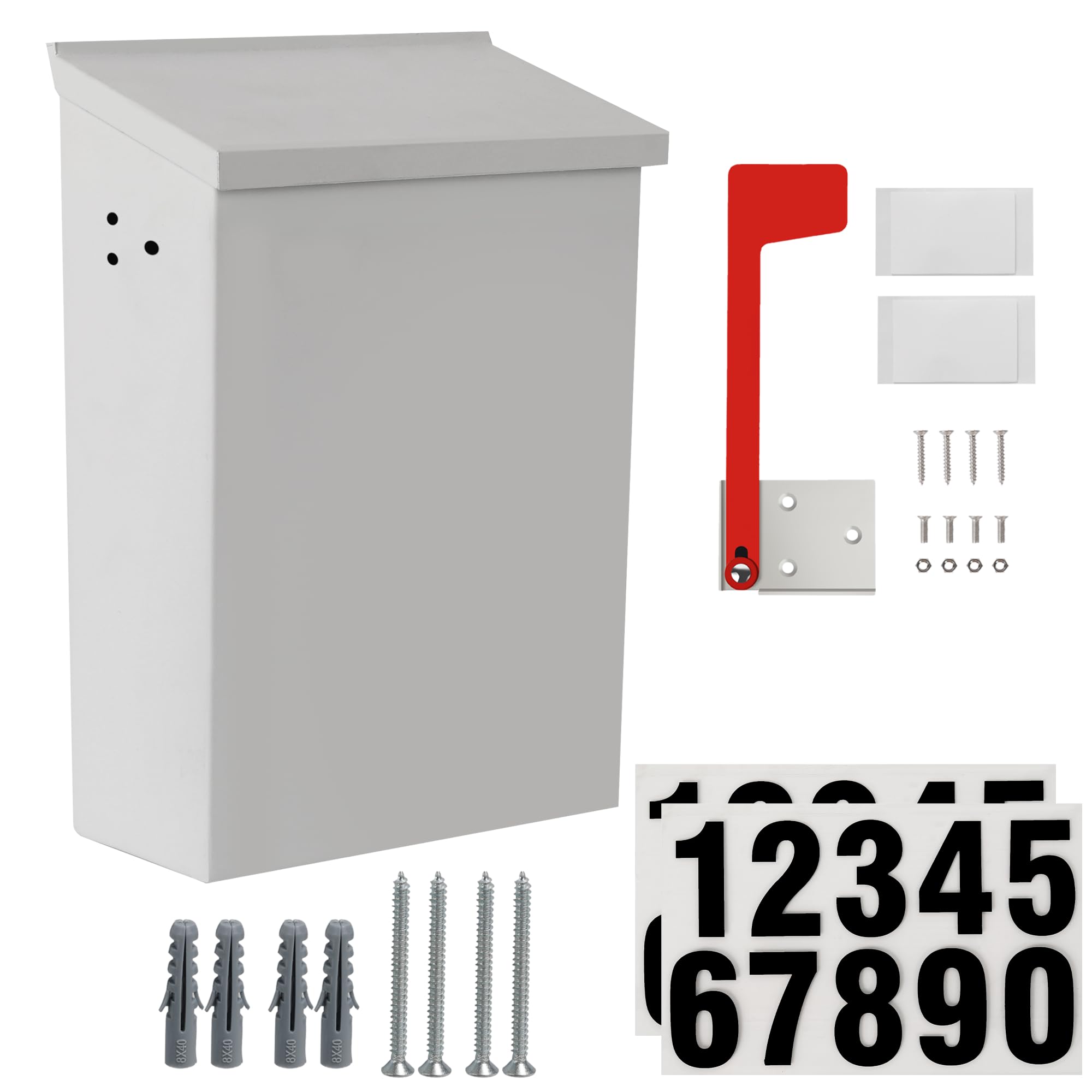 TonGass Wall Mount Mailbox, Mailboxes for Outside Wall Mount, Sleek ...