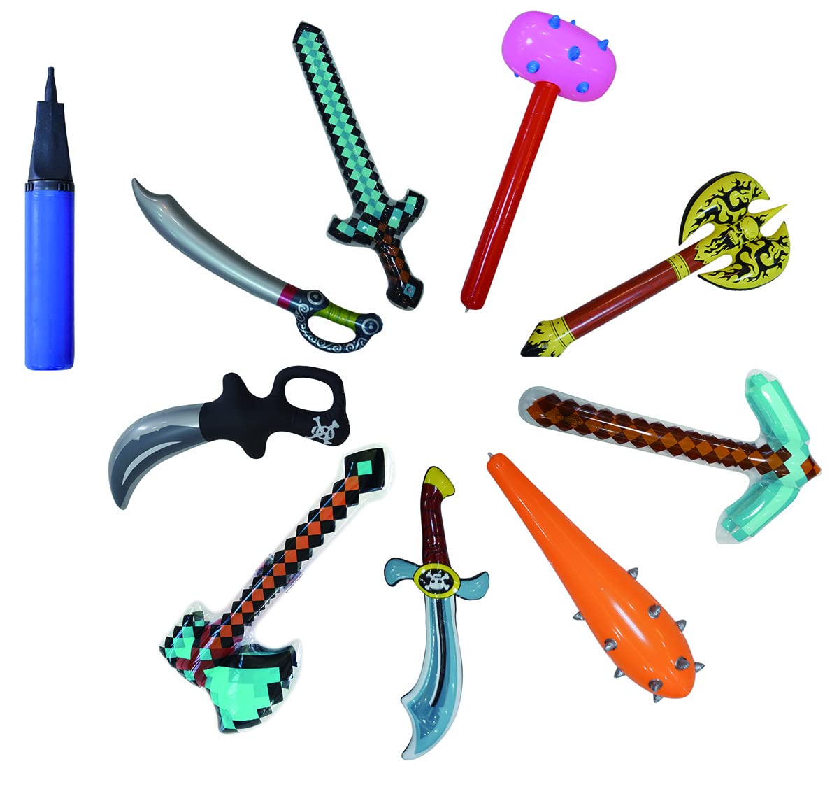 Inflatable Weapons Inflatable Sword Hammer Axe Carnival Prizes ...