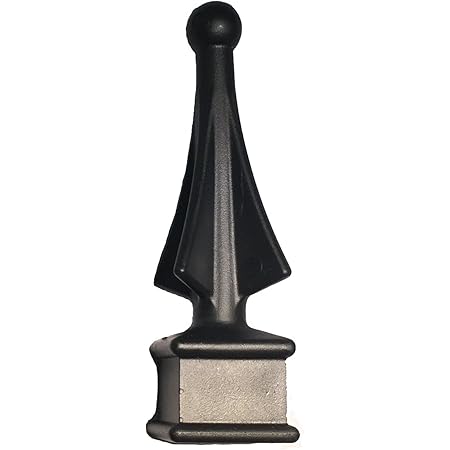 Amazon.com : Address America Fence Finials Trident Spear High-Impact Polypropylene Black Finial ...