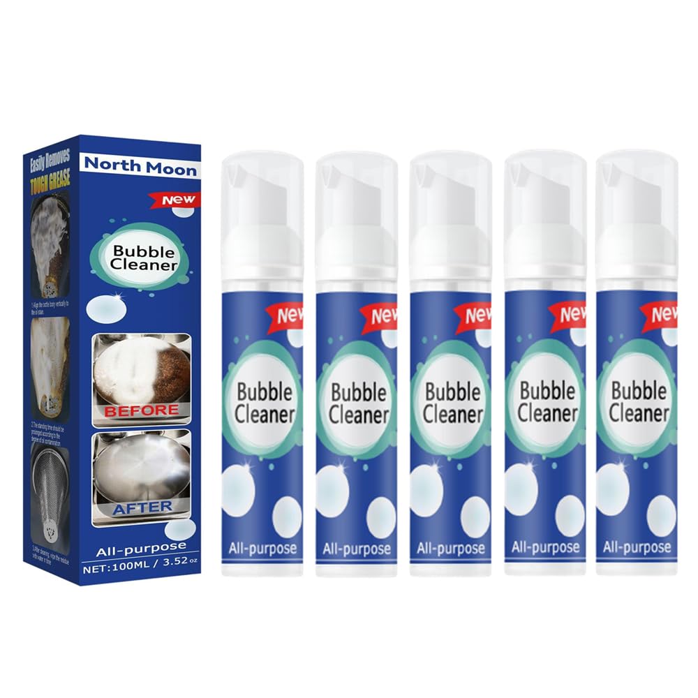 Amazon | 【5個】バブルクリーナー キッチン用 多機能フォーbubble cleaner キッチン クリーナー 油汚れの除去 ガラスクリーナー 多機能 表面修飾剤 泡洗浄剤 スプレー ...