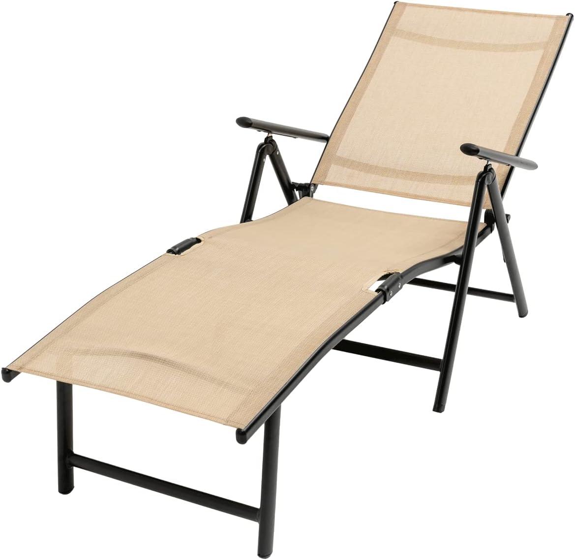 Amazon.com : SUN & SUMMER Outdoor Lounge Chairs, 3 Adjustable Reclining ...
