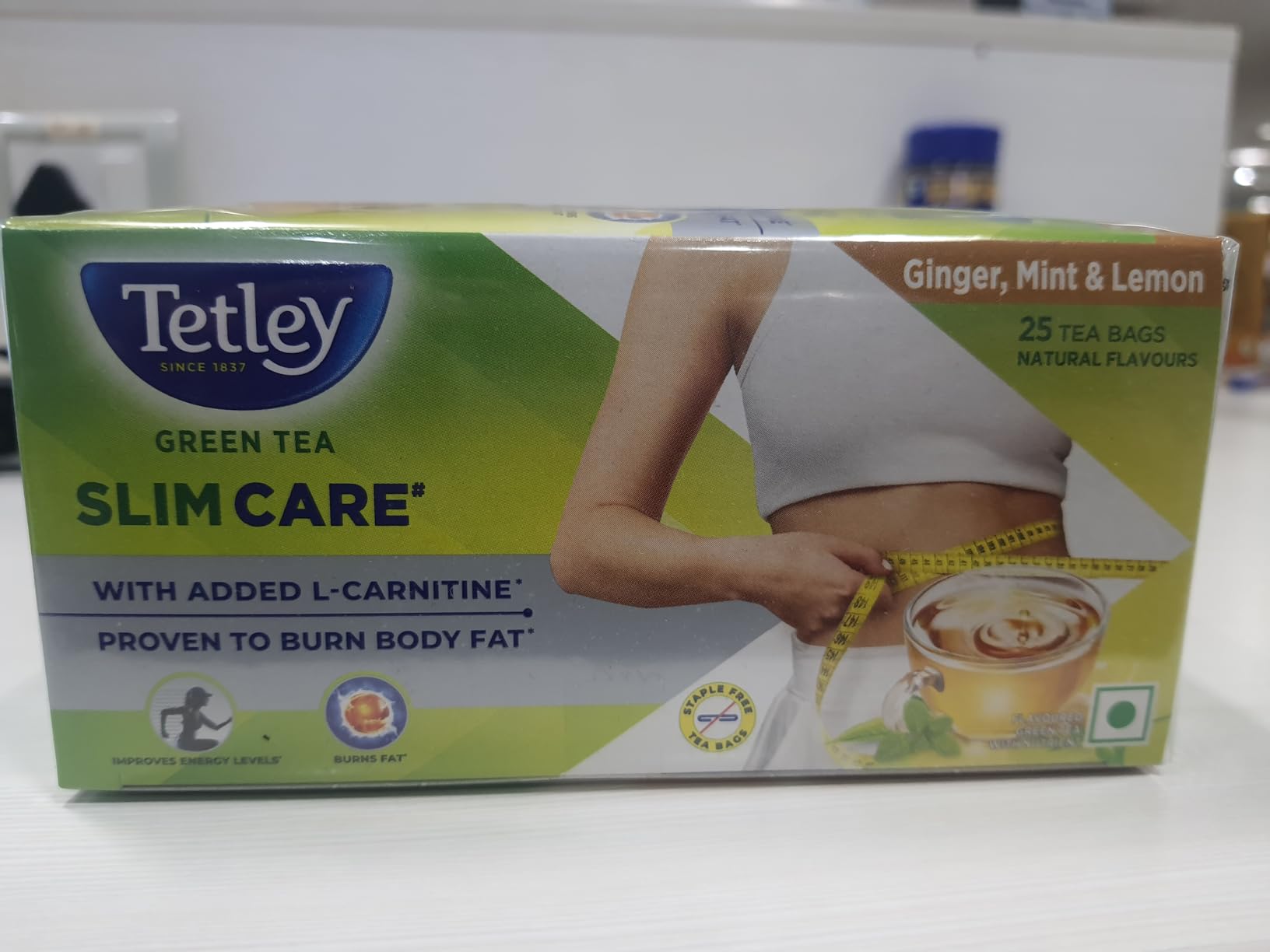 Tetley Green Tea Slim Care, With Added L-Carnitine, Helps Burn Body Fat ...