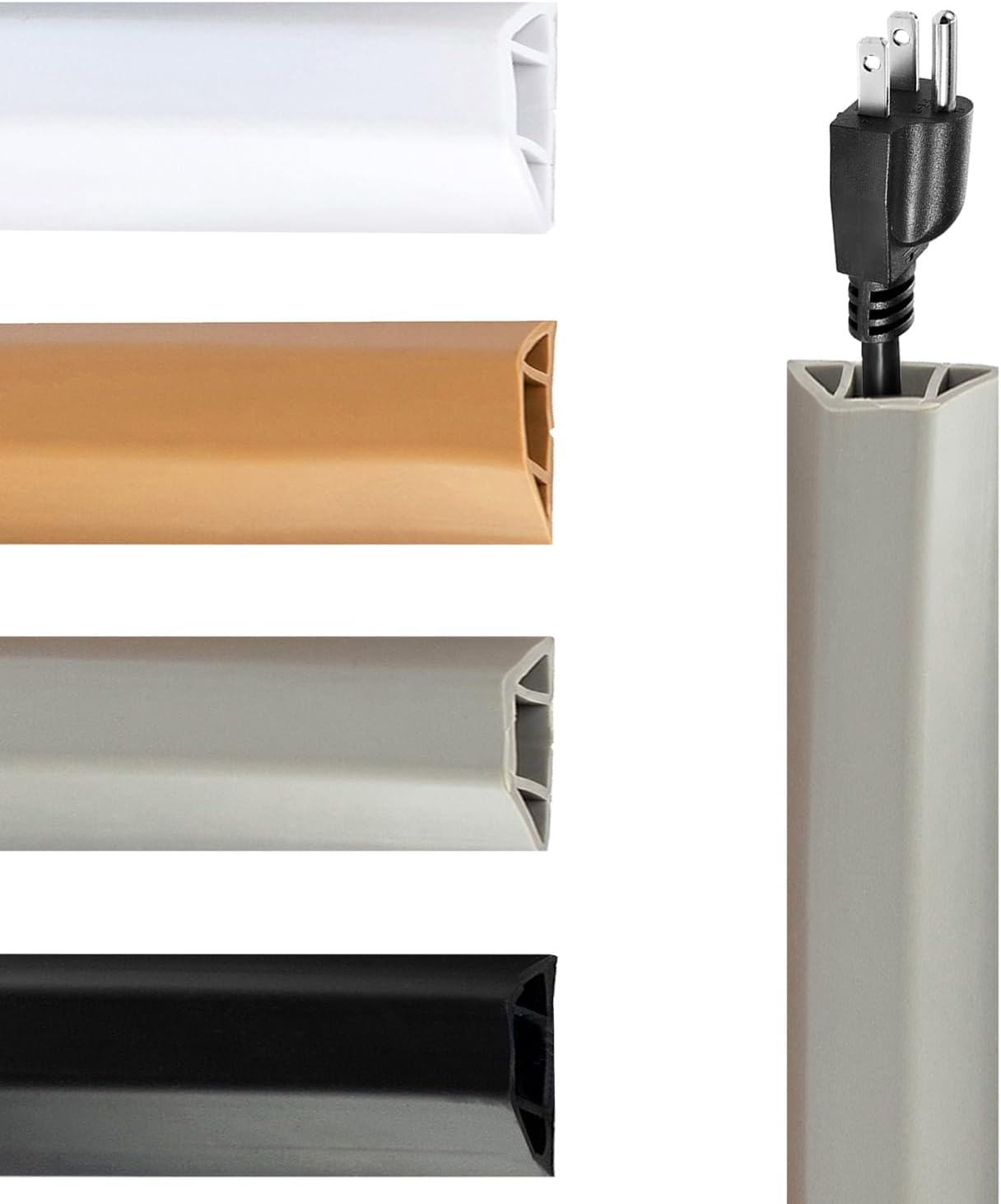 Amazon.com: Rubber Bond Cord Covers for Wires on Floor - 6"x48" Self ...