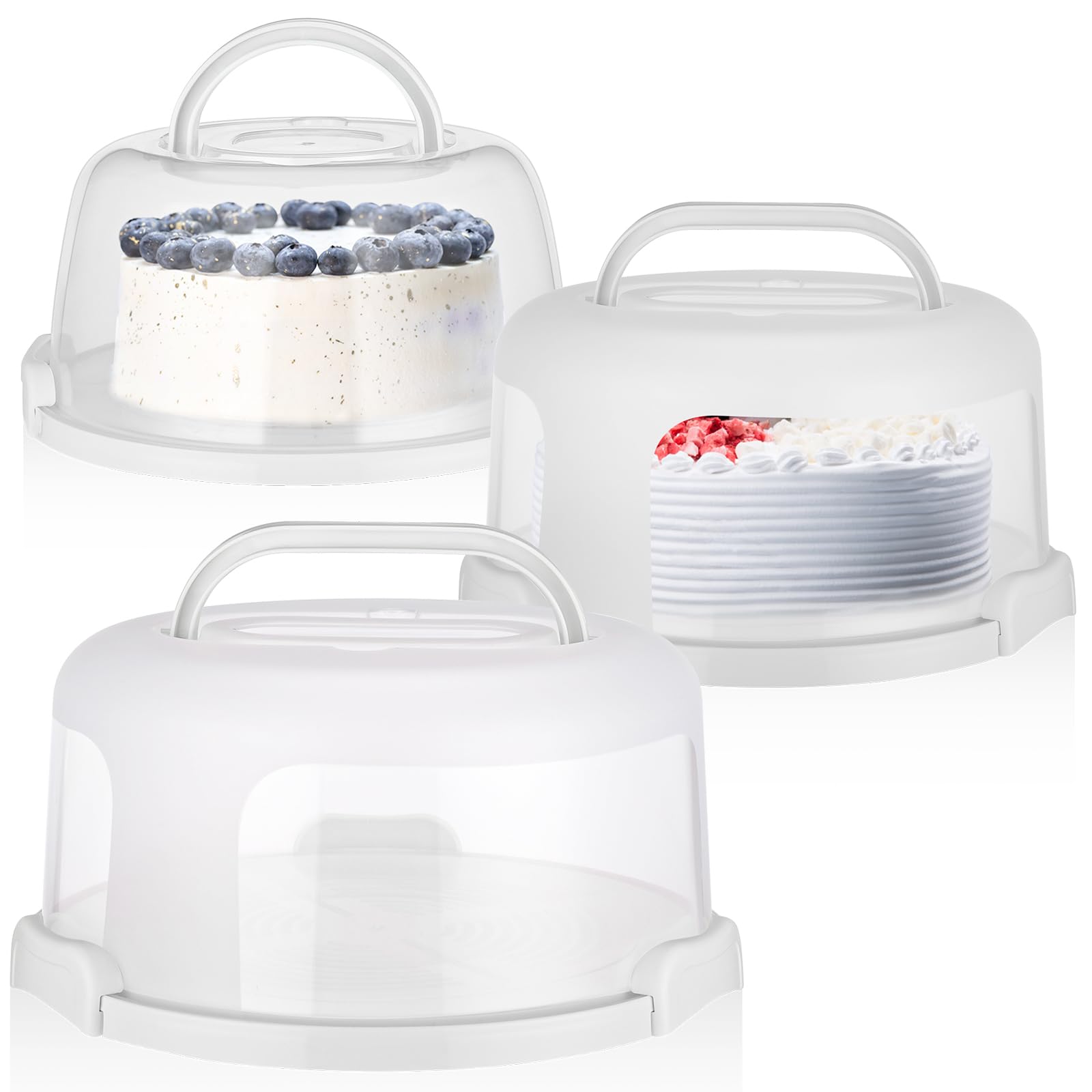 Amazon.com: Baderke 3 Pcs 9.8 Inch 10.8 Inch 12 Inch Portable Cake ...