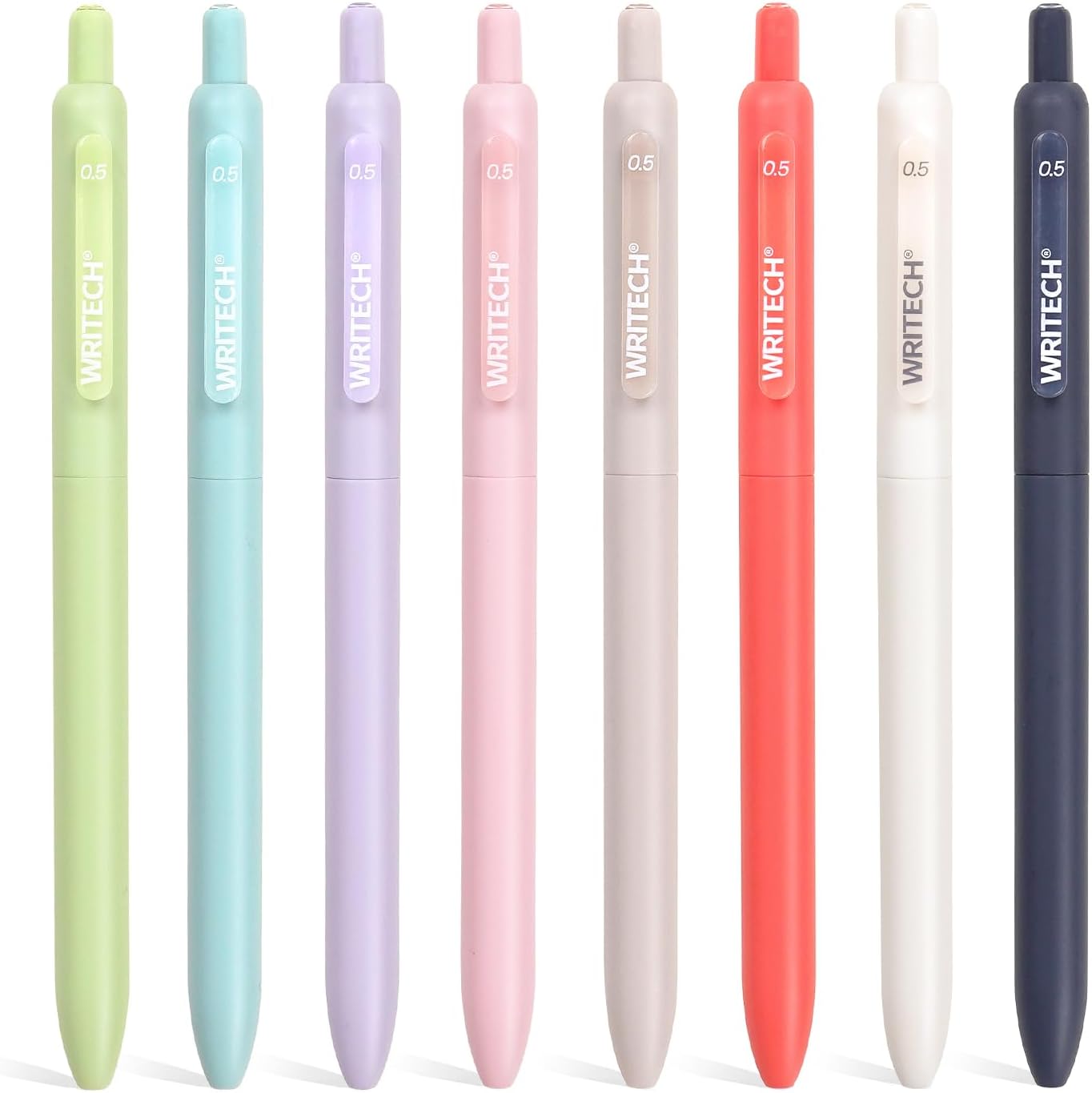 Amazon.com: WRITECH Gel Pens Fine Point: Retractable 0.5mm Blue Ink ...