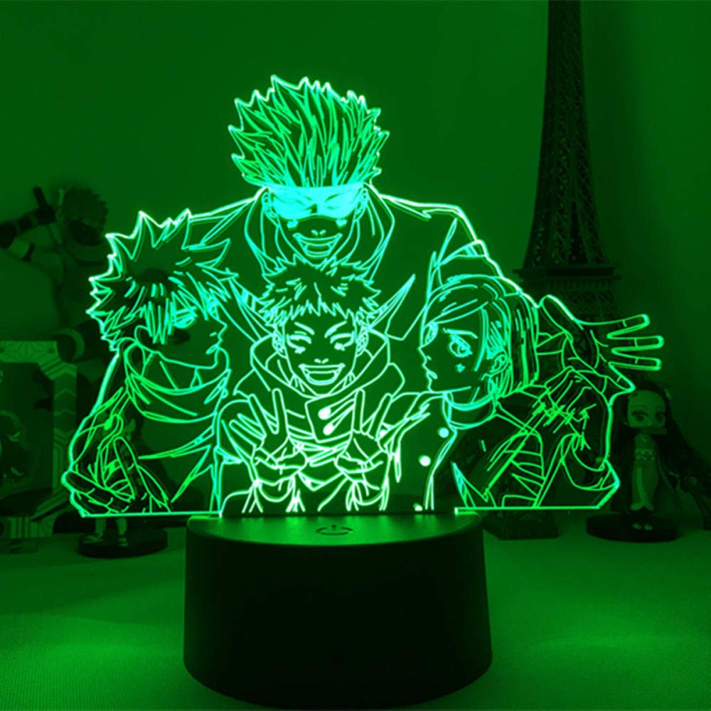 Buy Anime Lamp Satoru Gojo Team Light Jujutsu Kaisen Led Light for ...