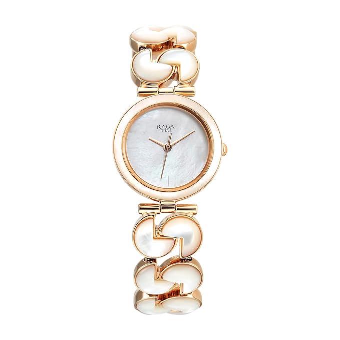 Titan Raga Power Pearls Analog Watch - for Women 95233WM01F : Amazon.in ...