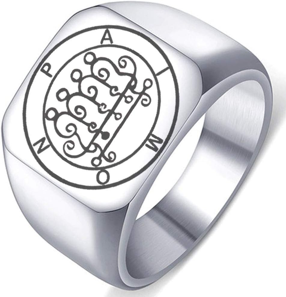 Laser Engraved Demon Hell Paimon Goetic Seal Lesser Key of King Solomon ...