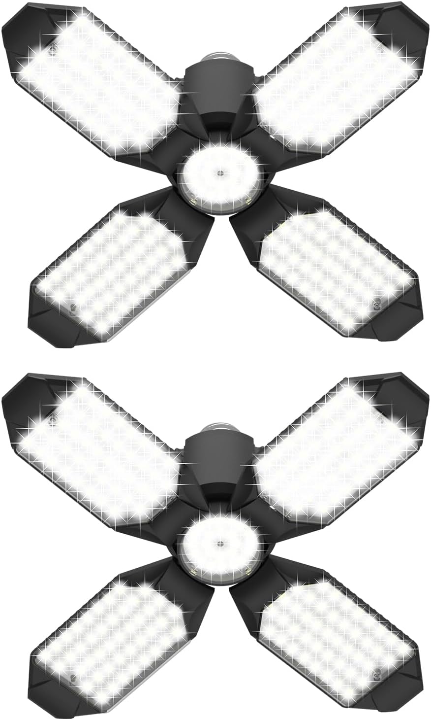 onffo LED Garage Light, 100W Deformable LED Garage Ceiling Lights ...