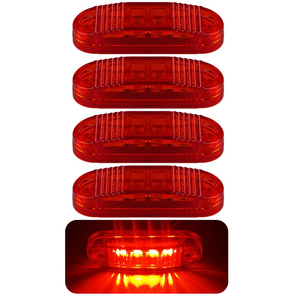Amazon.com: 4pcs Trailer Lights Oval Led Side Marker Light, Surface ...