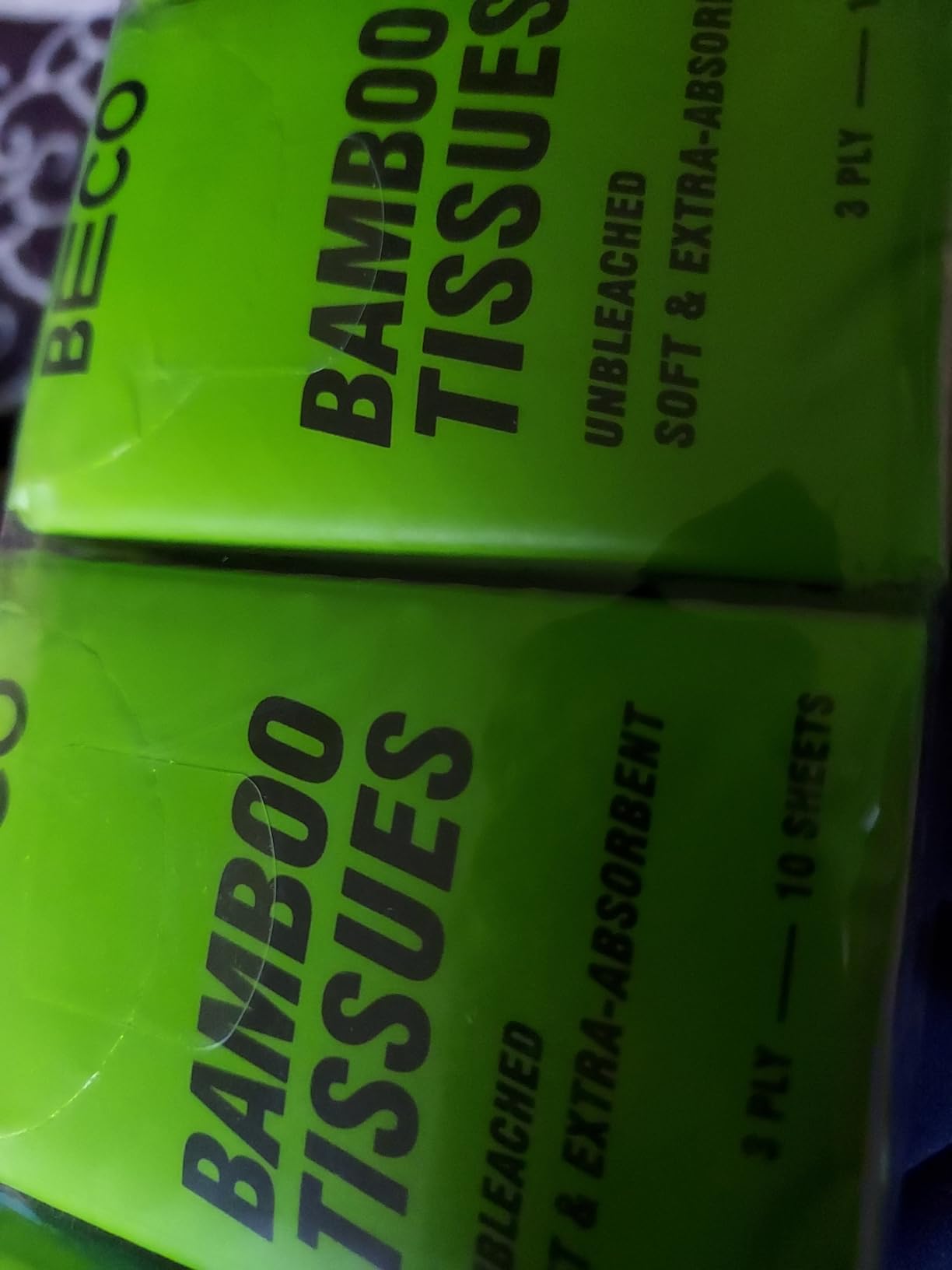 Beco Bamboo Hanky Tissues, 100 Pulls Pack of 10, 100% Natural and ...