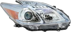 Amazon.co.jp: Headlight Assembly For Toyota Prius 2011 2012 2013 Front ...