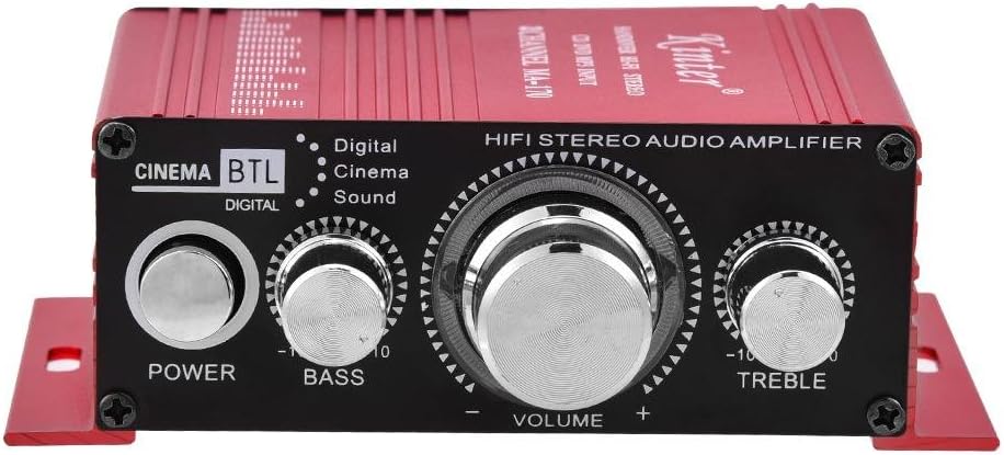 Mini Stereo Amplifier, Asixx Mini 12V 2 Channel Hi-fi Stereo Amplifier ...