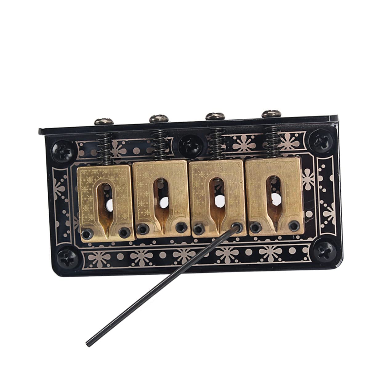 Snapklik.com : 4 String Bridge Box Bridge Tailpiece Guitar Bridge 4 ...
